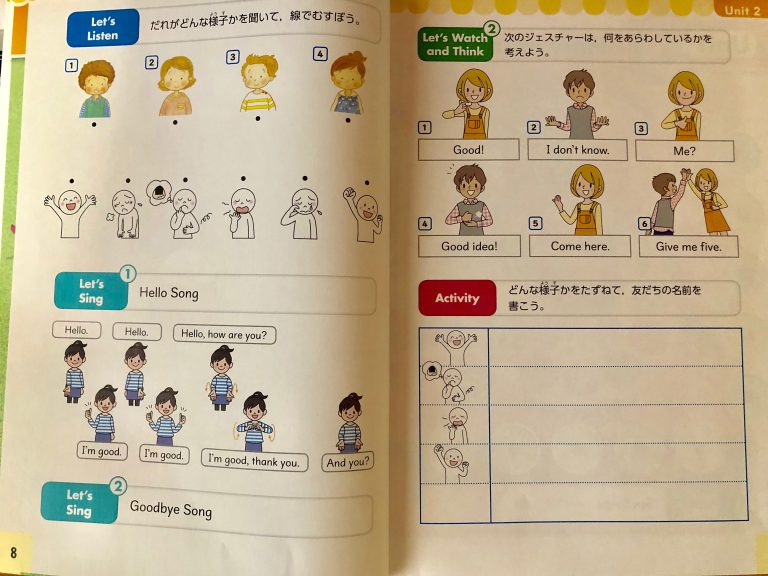 【小学校】外国語活動指導案 第3学年Let’s Try1 Unit2 How are you?(ごきげんいかが？)＃2 | 子育て共育日記